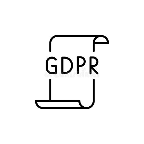 Gdpr Icon Stock Vector Illustration Of Gdpr Security 373770298