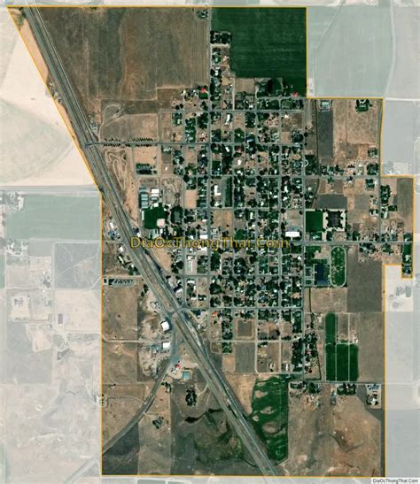 Map Of Downey City Idaho Thong Thai Real