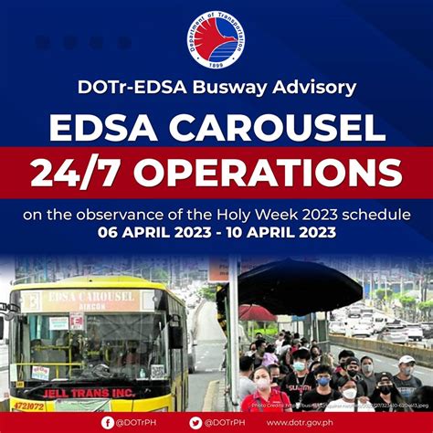 Edsa Busway Carousel Will Remain Operation On Holy Week 2023 Edsa Bus Carousel Route And Bus