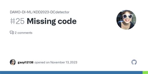 Missing Code · Issue 25 · Damo Di Mlkdd2023 Dcdetector · Github