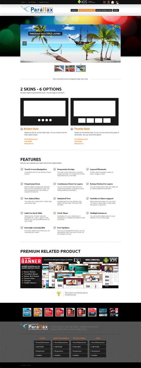 Parallax Slider Responsive Jquery Plugin By Lambertgroup Codecanyon