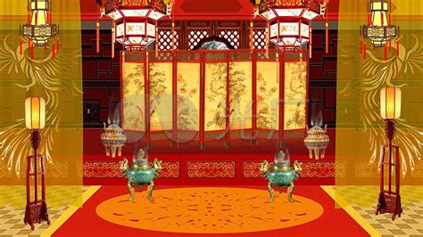 金銮殿（无龙椅）后宫1920x1080高清视频素材下载编号3842771舞台背景光厂vj师网