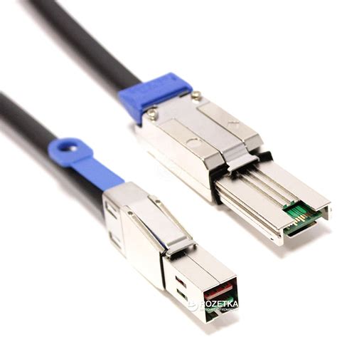 Кабель HP Ext MiniSAS HD to MiniSAS Cable 2 м (716191-B21) – низкие ...