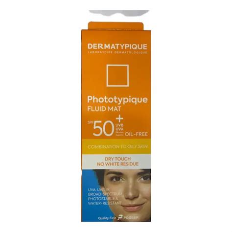 ضد آفتاب فلوئید مت Spf 50 پوست چرب بی رنگ درماتیپیک داروخانه آنلاین زرتشت