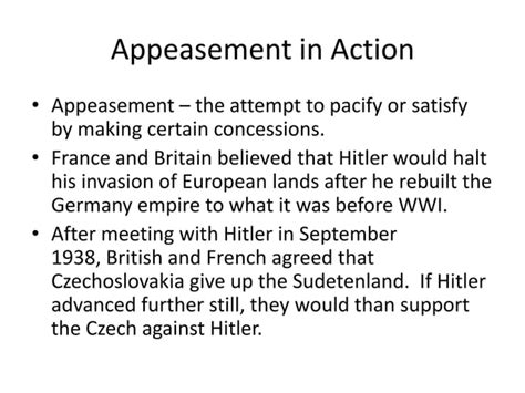 Appeasement Ppt