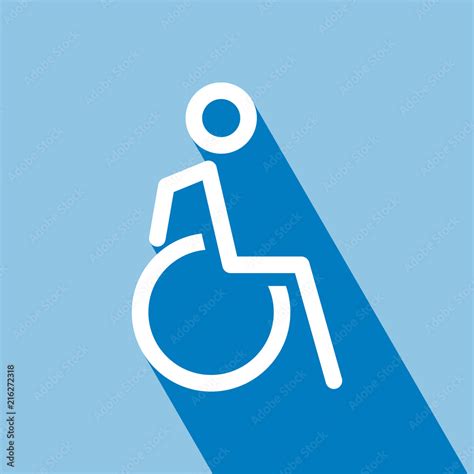 Vektorová grafika Disabled Wheelchair Icon Disabled on wheelchair