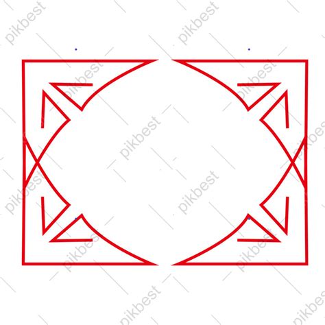 red pattern border ai png images free download pikbest