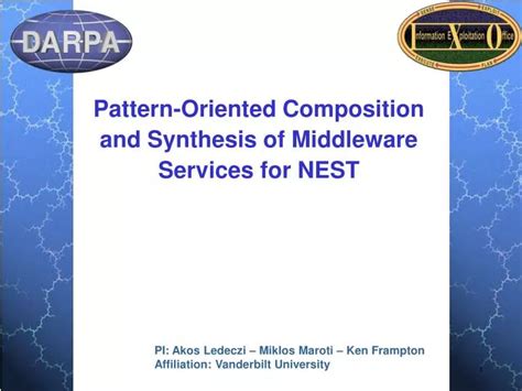 Ppt Pattern Oriented Composition And Synthesis Of Middleware Services