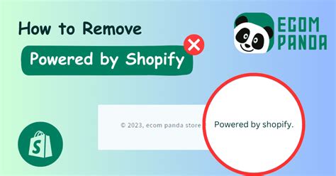 How to Remove Powered by Shopify in 3 Steps | Ecom Panda