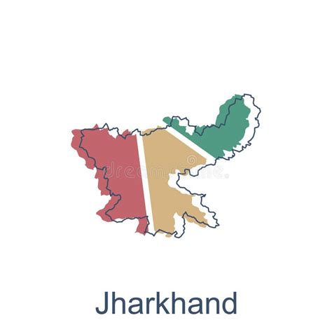 Jharkhand Political Map Stock Illustrations 89 Jharkhand Political