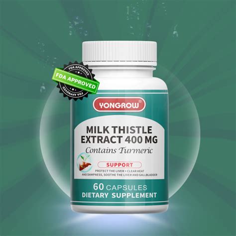Silymarin Extract 400 Mg Common Liver Detoxification Liver Protection