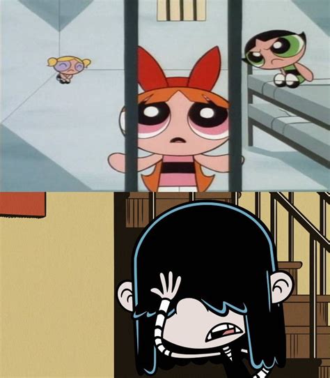 Lucy Loud Facepalms Over Powerpuff Bluff By Peanutslegotoons On Deviantart