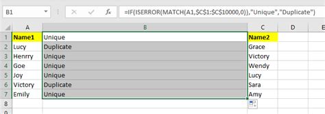 How To Compare Two Columns And Delete Matches In Excel