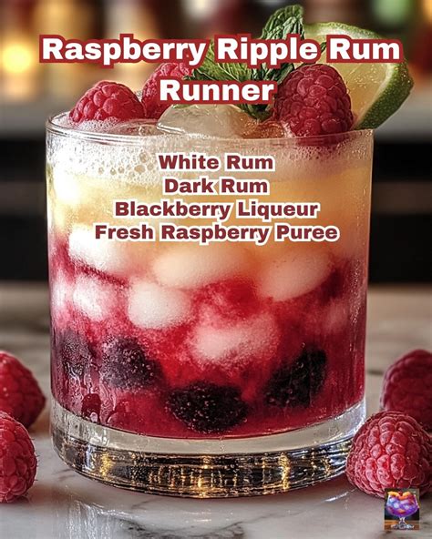 Beat The Heat With This Exotic Drinks 🍹 Raspberry Ripple Rum Runner