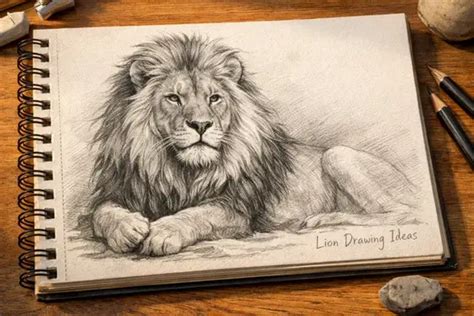 50 Lion Drawing Ideas Anyone Can Draw Easy Step By Step
