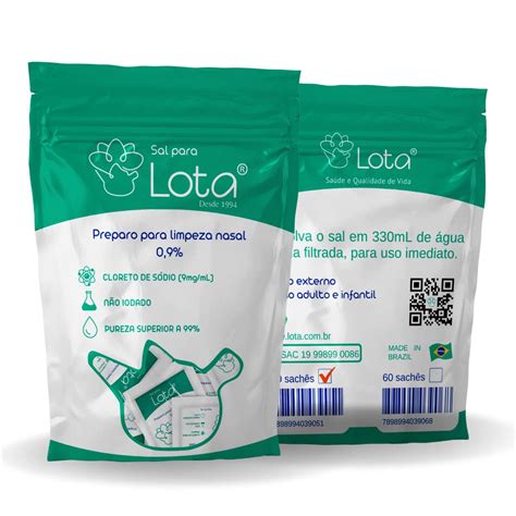 Kit Lavagem Nasal Lota de Porcelana Sachês g de Sal