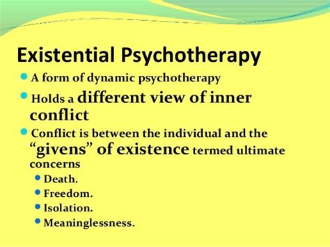 Lecture 10 Existential Psychotherapy