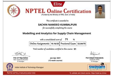 Sachin Kumbalpuri On Linkedin Iitkharagpur Nptel 17 Comments