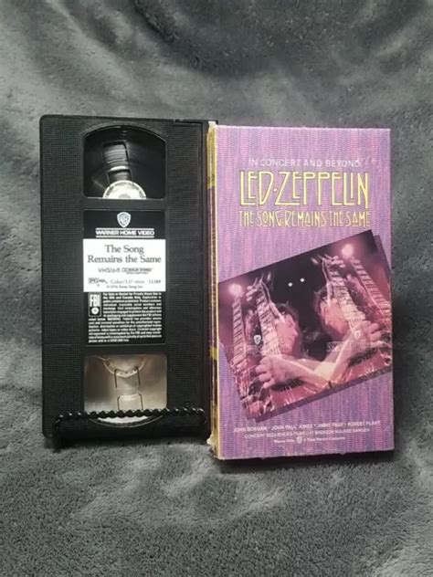 LED ZEPPELIN THE SONG Remains The Same VHS Warner Home Video 1976 14