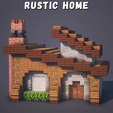 Rustic Home Minecraft Crafts Minecraft Creations Minecraft Designs