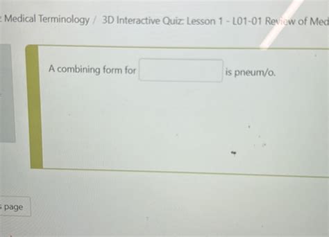 Medical Terminology D Interactive Quiz Studyx