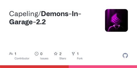 GitHub Capeling Demons In Garage 2 2