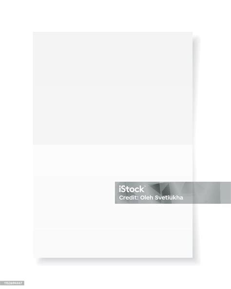 디자인을 위한 그림자 템플릿 흰 종이의 빈 A4 시트 설정 벡터 일러스트 0명에 대한 스톡 벡터 아트 및 기타 이미지 0명 3차원 형태 개념 Istock