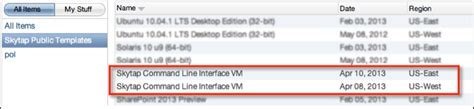 Using The Skytap Cloud Command Line Interface Vm Template Skytap