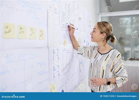 Carta De Mercado Do Desenho Do Gerente De Departamento Foto De Stock