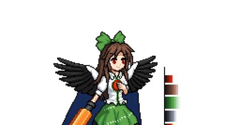 霊烏路空 霊烏路空（心綺楼風ドット絵）3 Sukepinのイラスト Pixiv