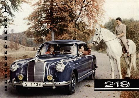 Mercedes-Benz Typ 219 W105, Faltprospekt. Nr.362de, ca.1957, © Daimler ...