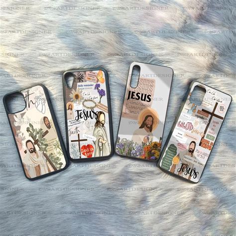 Aesthetic Jesus Christ Phone Case Bible Verses Phone Cover Etsy