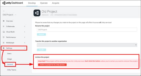조직의 프로젝트 관리 Unity 매뉴얼