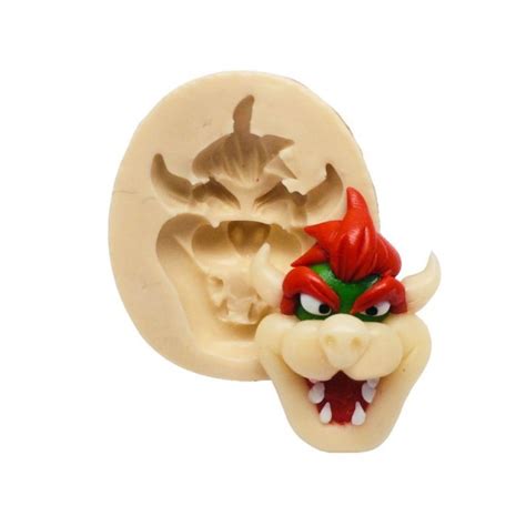Molde De Silicone Super Mario Bros Rosto Do Browser Shopee Brasil