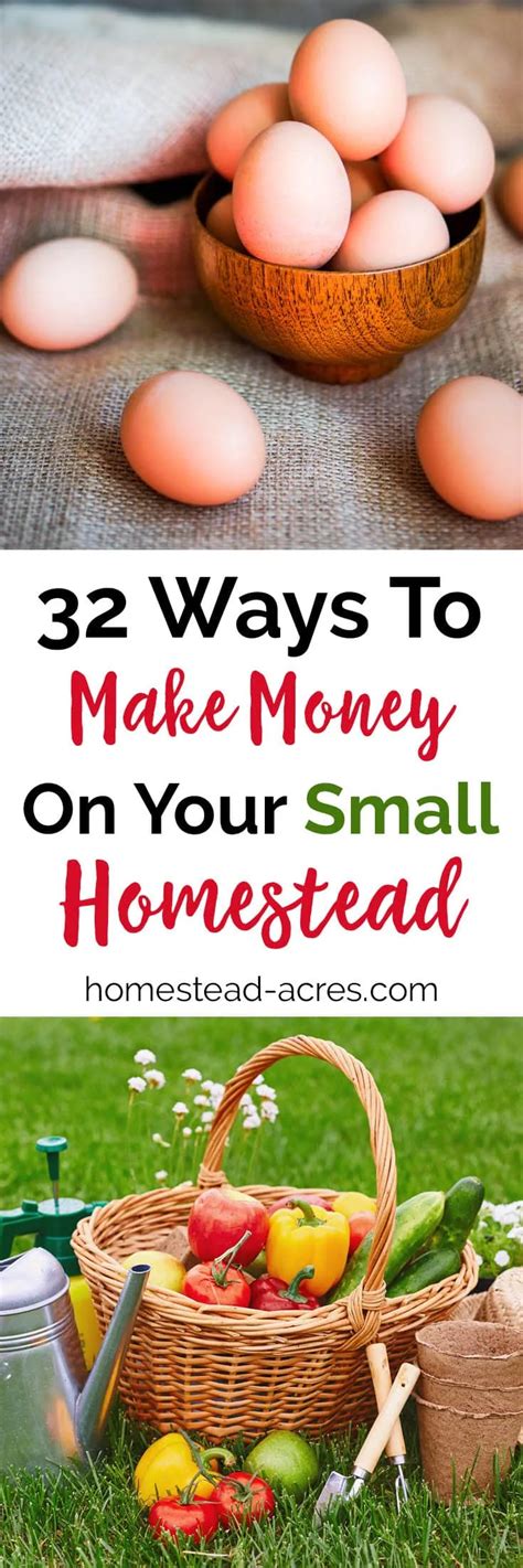 32 Ways To Make Money On A Small Homestead Homestead Acres