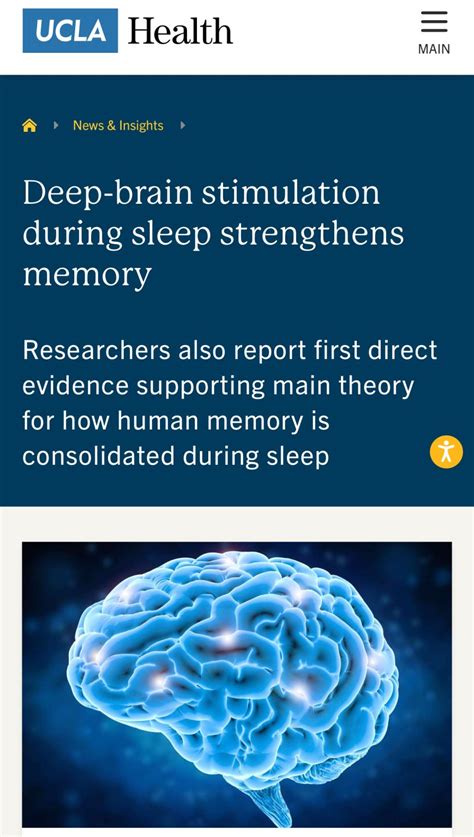 Professor Erwin Loh On Linkedin Deepbrainstimulation Sleep Memory Nature Neuroscience
