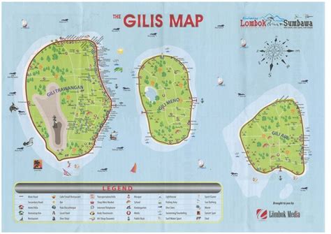 Indo Realestate Map Of Gili Islands