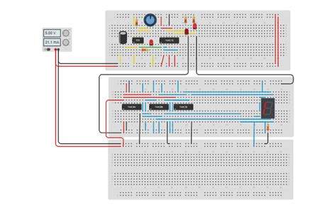 Circuit Design Flip Flop Tinkercad
