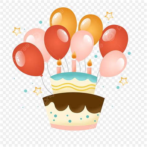 Clip Art Birthday Cake And Balloons Birthday Cake Drawing Line