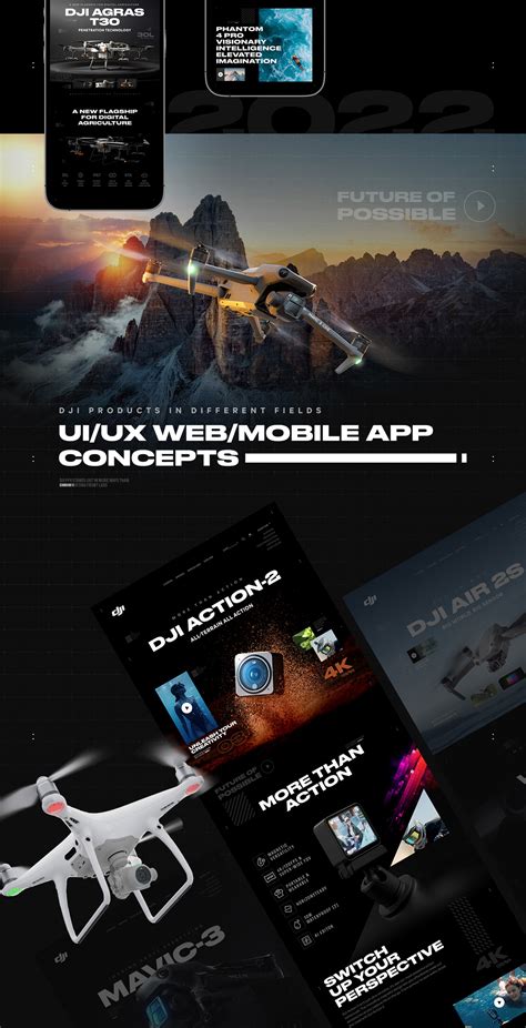 Dji Ui Ux Web Mobile Concepts On Behance