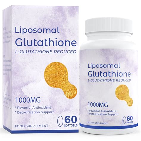 Buy Liposomal Glutathione Softgels 1000mg Pure Reduced L Glutathione