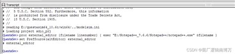 如何设置questasimmodelsim 关联notepadmodelsim101版本关联notepad Csdn博客