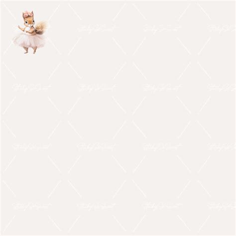 Watercolor Cute Ballerina Squirrel Clipart Bundle Png Commercial
