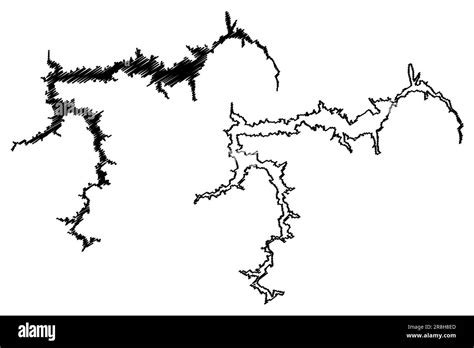 Lac El Cajon Dam République Du Honduras Amérique Centrale Carte