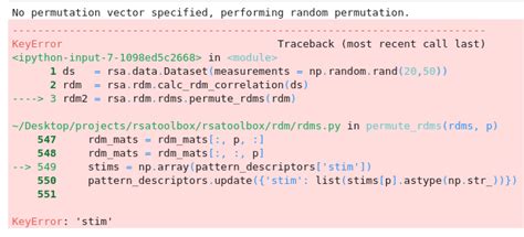 Permute Function Doesn T Work Issue 224 Rsagroup Rsatoolbox GitHub