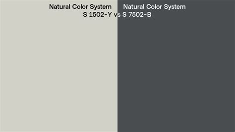 Natural Color System S 1502 Y Vs S 7502 B Side By Side Comparison
