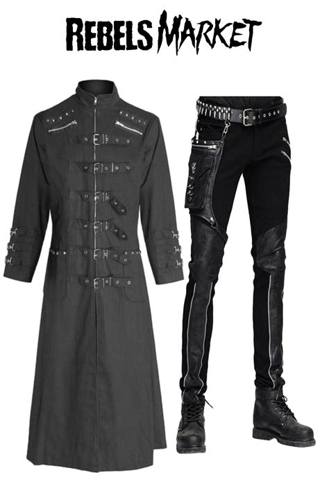 Industrial Punk Rock And Gothic Mens Fashion Punk Rock Fashion Mens