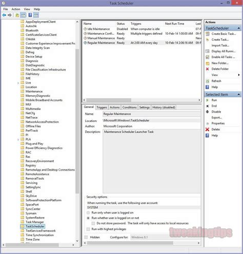 Tips And Tweaks For Windows Disable Automatic Maintenance In Windows Windows