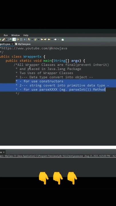 Wrapper Classes In Java Java Coding Javaoop Javaclass Code Youtube