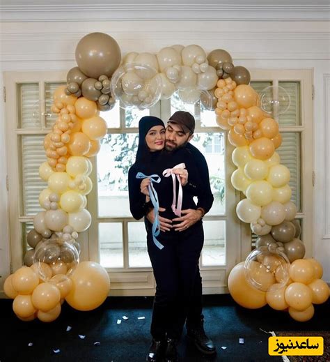 نگاهی به بادکنک آرایی فوق مجلل و باکلاس جشن تعیین جنسیت نیلوفر پارسا
